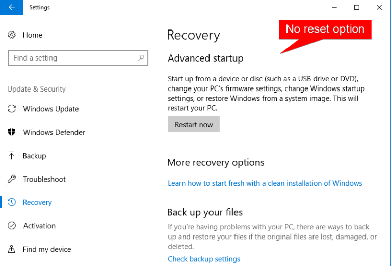 How to “Push-button reset” Windows 10 – Modern IT – Cloud – Workplace
