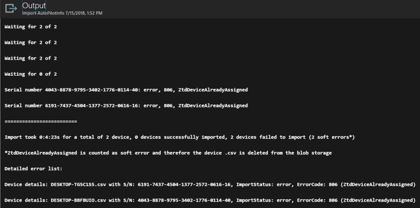 Automation of gathering and importing Windows Autopilot information ...