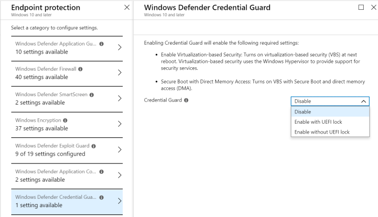 Configuring Windows Defender Credential Guard with Intune – Modern IT ...