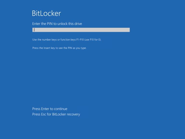 How to enable Pre-Boot BitLocker startup PIN on Windows with Intune ...