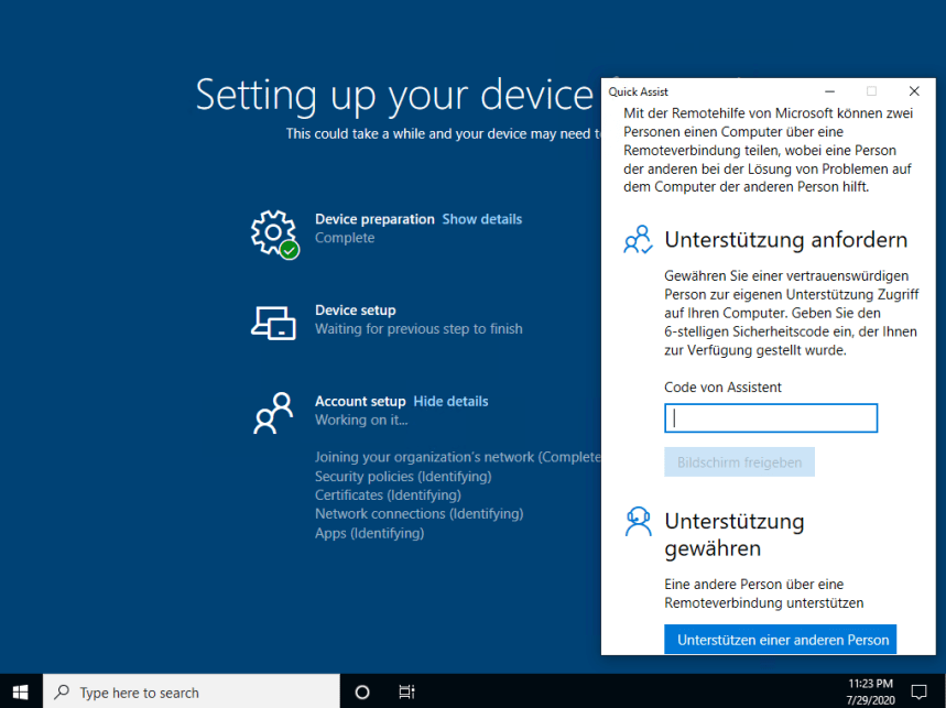 Quick Assist the built-in Remote Control in Windows 10 – Modern IT ...