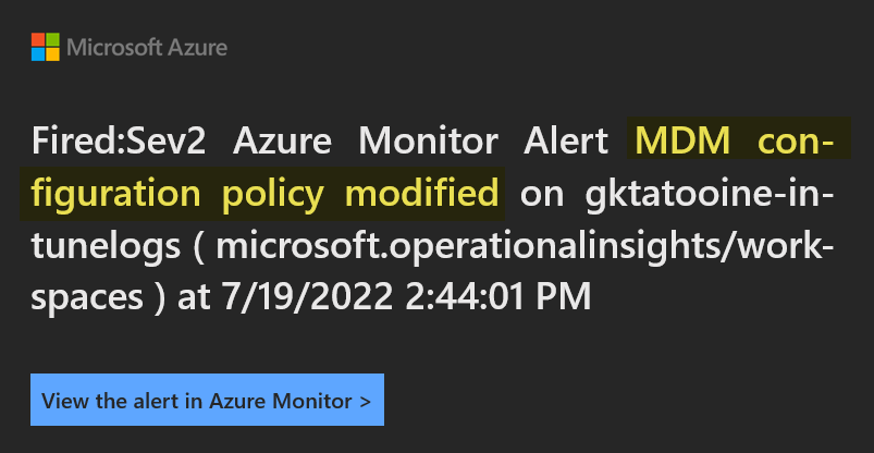 Monitoring Intune policy configuration changes – Modern IT – Cloud ...
