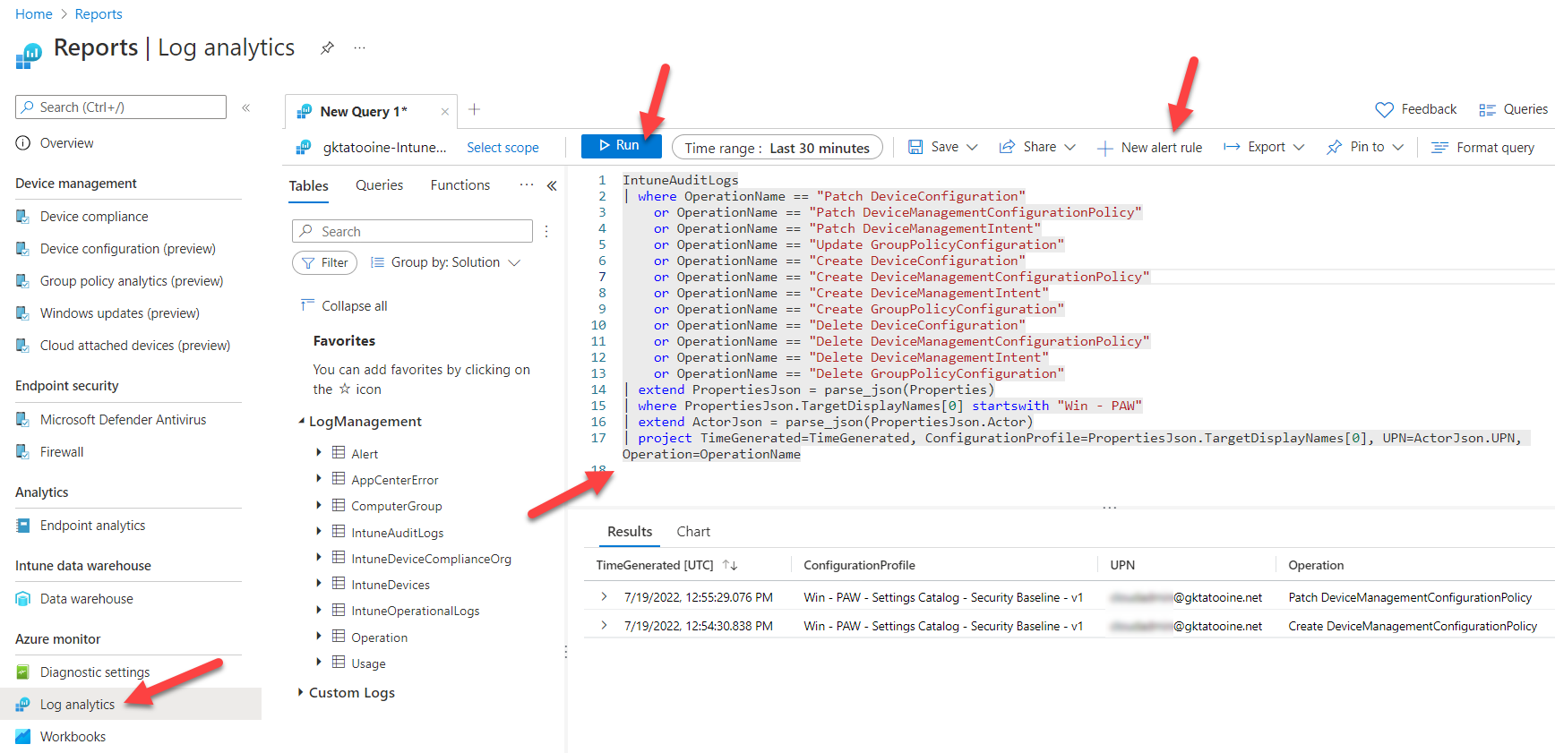 Monitoring Intune policy configuration changes – Modern IT – Cloud ...