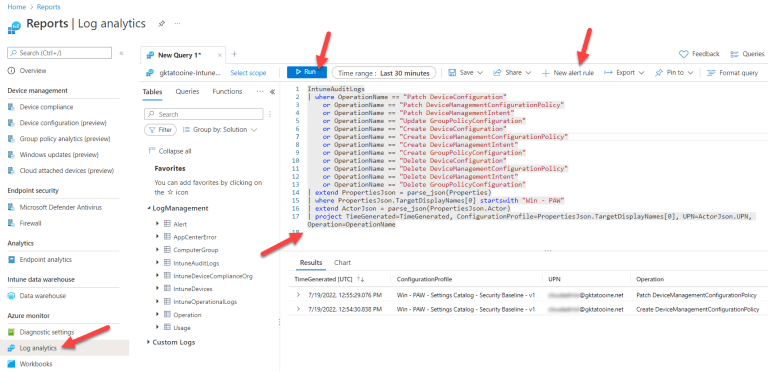 Monitoring Intune policy configuration changes – Modern IT – Cloud ...