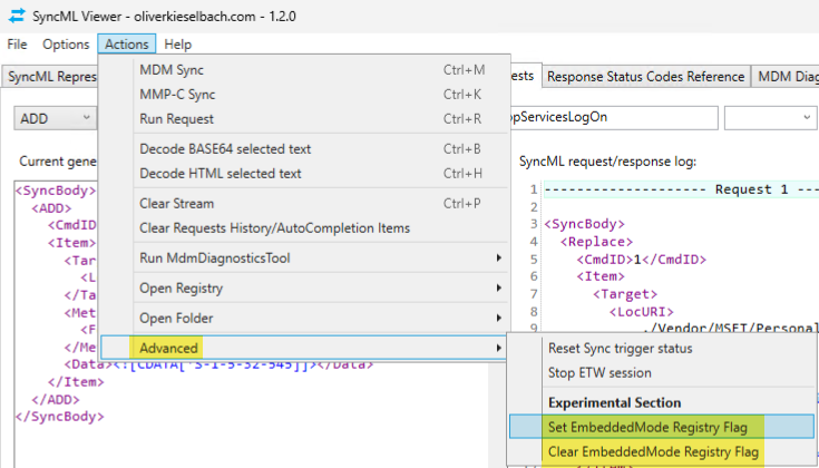 MDM Local Management using SyncML Viewer – Modern IT – Cloud – Workplace