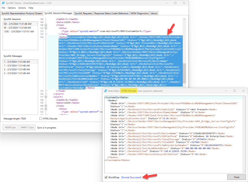 MDM Local Management using SyncML Viewer – Modern IT – Cloud – Workplace