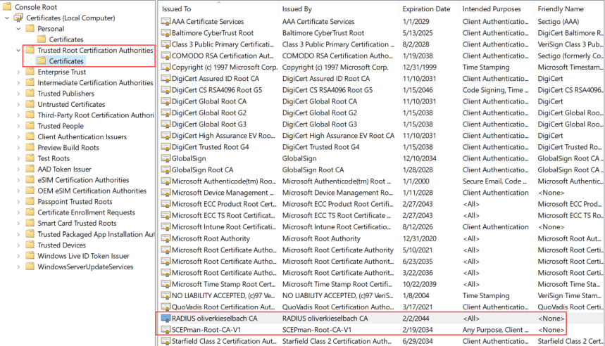 How to configure certificate-based WiFi with Intune – Modern IT – Cloud ...